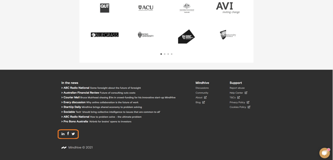 How to find Mindhive on social media